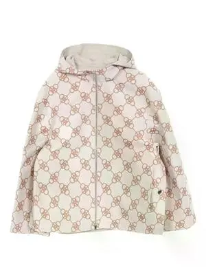 Hermès 2010s Patterned Hooded Jacket