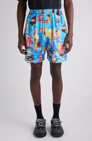 Balenciaga Silk Pajama Shorts