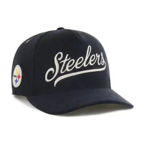 '47 Pittsburgh Steelers Golden Age Corduroy Hitch Adjustable Hat - Black