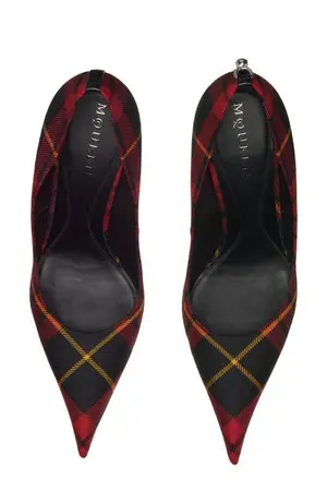 Alexander McQueen Tartan Pointed Toe Pump