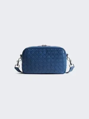 Bottega Veneta Small Intrecciato Camera Bag - Blue