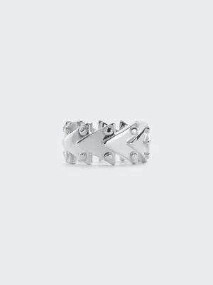 Bottega Veneta Rivet Sterling Ring