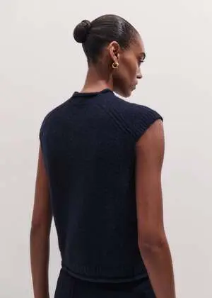 ME+EM Straight Alpaca Blend Layering Vest