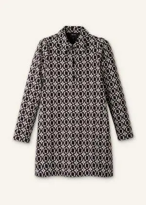 ME+EM Graphic Jacquard A-line Dress