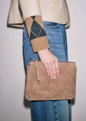 ME+EM Double Pouch Crossbody Bag - Hazelnut