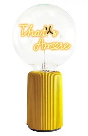 MESSAGE IN THE BULB That's Amore Bulb Portable Table Lamp - Thats Amore