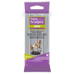 SCULPEY Super Medium Firmness Gray 1 Lb Pack - Multicolored