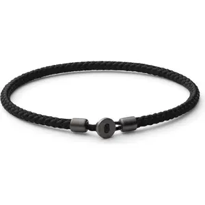 Miansai Nexus Rope Bracelet - Matte Black Rhodium/black