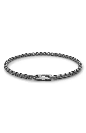 Miansai Annex Venetian Chain Bracelet - Oxidized Silver/brushed