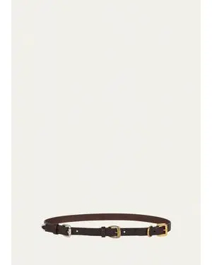 Etro Interchangeable Buckles Leather Belt