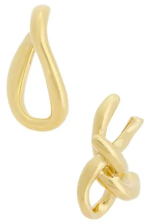 Givenchy Chain Link Asymmetrical Earrings - Golden Yellow