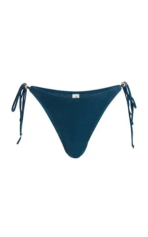 Bond Eye Vista Beaded Shimmer Bikini Bottom - Blue