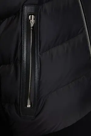 TOM FORD Quilted Shell And Knitted Down Jacket - Black