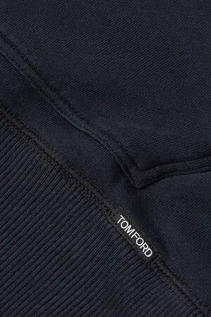 TOM FORD Cotton-fleece Hoodie - Navy