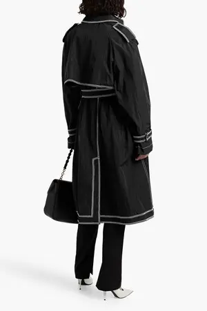 TOM FORD Topstitched Shell Trench Coat