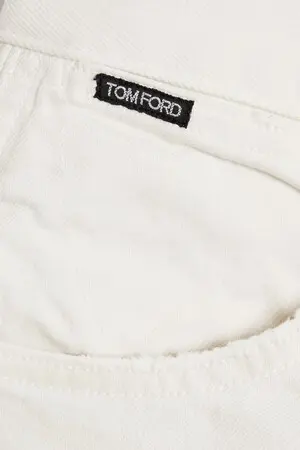 TOM FORD Tapered Distressed Painted Denim Jeans