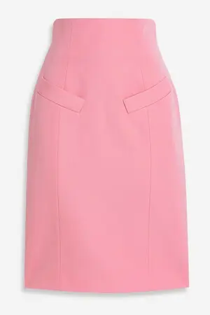 Balmain Grain De Poudre Wool Mini Skirt
