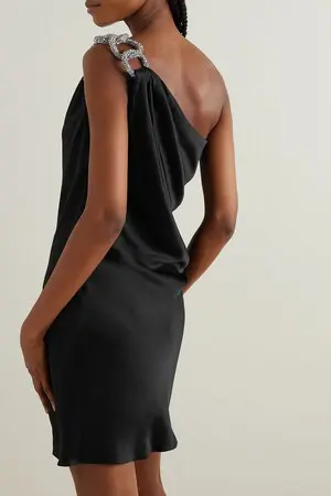 Stella McCartney Falabella One-shoulder Mini Dress - Black