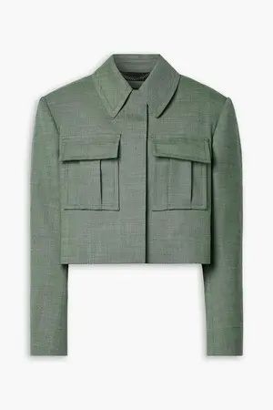 Stella McCartney Cropped Wool-blend Twill Jacket