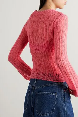 Stella McCartney Open-knit Alpaca-blend Sweater