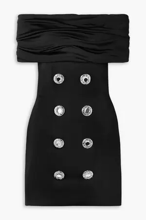 Balmain Button Detailed Cocktail Dresses