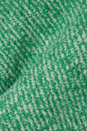 Stella McCartney Two-tone Bouclé-tweed Cotton-blend Sweater