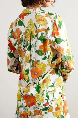 Stella McCartney Floral-print Twill Shirt