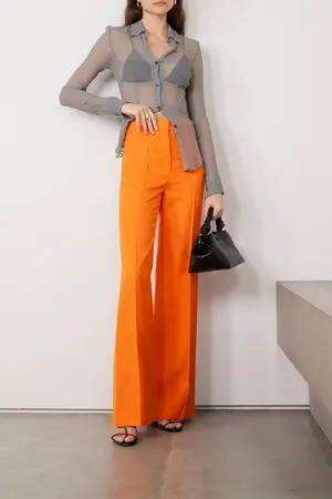 Stella McCartney Lenzing™ Ecovero™ Wide-leg Pants - Orange