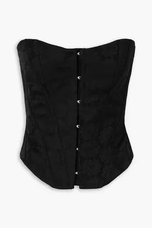 Stella McCartney Lace-up Jacquard Bustier Top