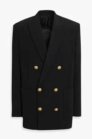 Balmain Doublebreasted Crepe Blazer