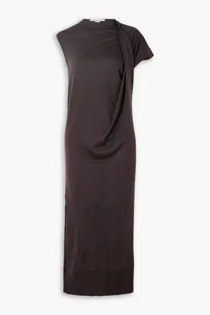 Stella McCartney Draped Wool Midi Dress