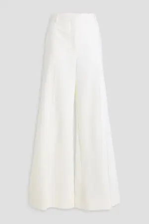 Stella McCartney Pleated Wool-blend Twill Wide-leg Pants