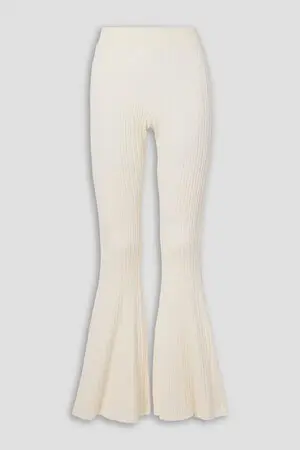 Stella McCartney Ribbed-knit Flared Pants