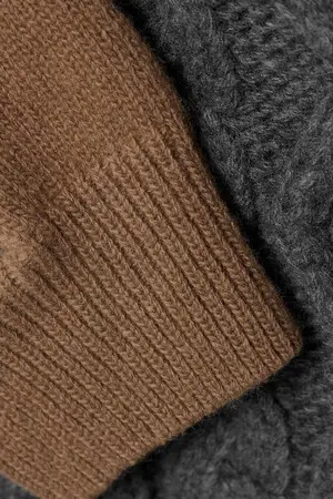 Stella McCartney Paneled Wool Turtleneck Sweater