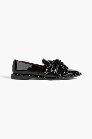 Stella McCartney Falabella Twisted Glossed Loafers