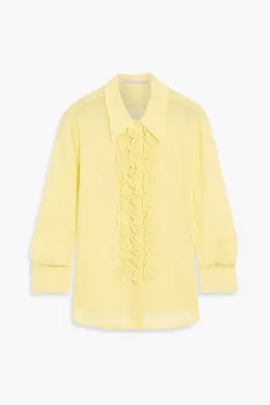Stella McCartney Ruffled Silk-georgette Shirt