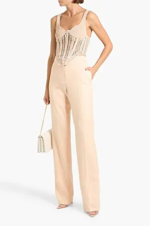 Stella McCartney Grain De Poudre Straight-leg Pants