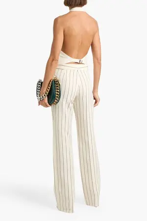 Stella McCartney Striped Jacquard Straight-leg Pants