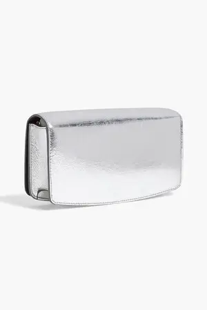Stella McCartney Metallic Textured Crossbody Bag - Silver