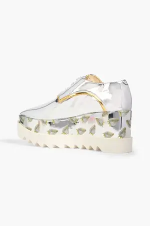 Stella McCartney Elyse Printed Platform Brogues