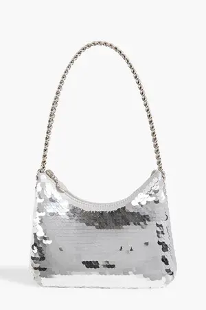 Stella McCartney Falabella Sequined Satin Shoulder Bag