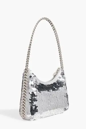 Stella McCartney Falabella Sequined Satin Shoulder Bag