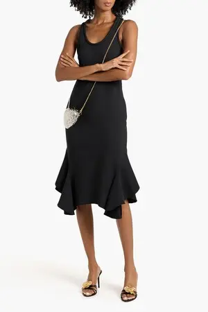 Stella McCartney Jacquard Fluted Midi Dress