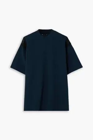 Stella McCartney Lace-trimmed Jersey T-shirt