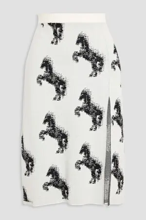 Stella McCartney Jacquard-knit Skirt - Off-white