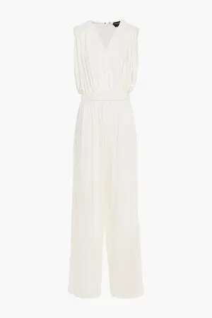 TOM FORD Satin-jersey Wide-leg Jumpsuit - Ivory