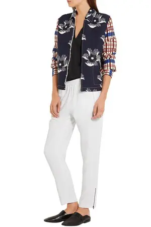 Stella McCartney Tamara Cropped Crepe Tapered Pants
