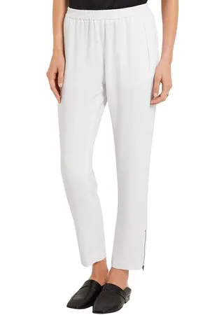 Stella McCartney Tamara Cropped Crepe Tapered Pants