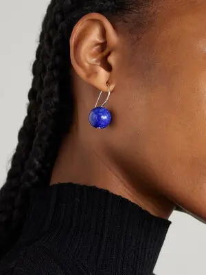 SOPHIE BUHAI Venus Silver Lapis Lazuli Earrings