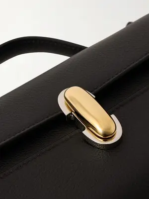 Savette Slim Symmetry Pochette Textured-leather Tote